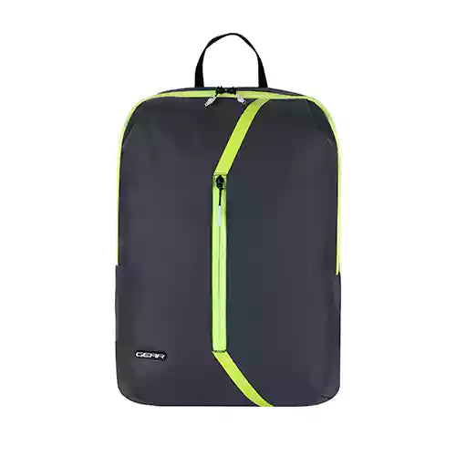 Gear Lite 15L Small Water Resistant Backpack (Grey-Fluroscent Green ...